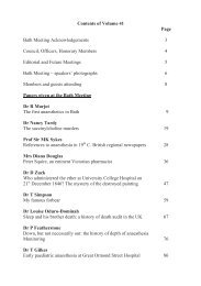 Contents of Volume 40 - History of Anaesthesia Society