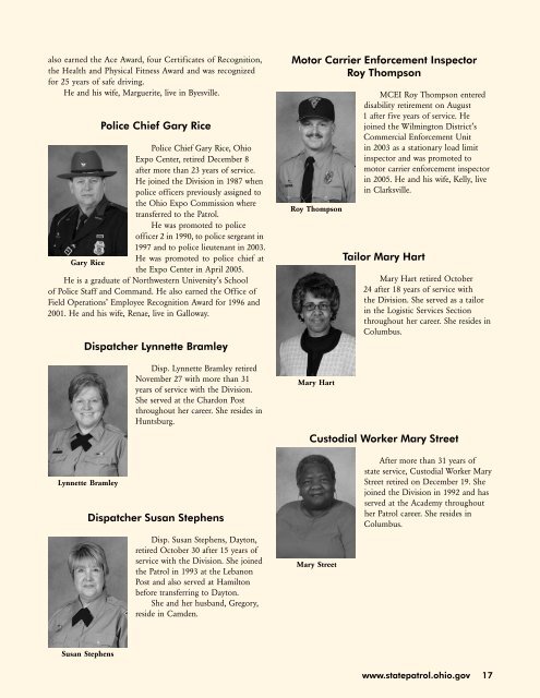 OSHP Lieutenant Douglas W