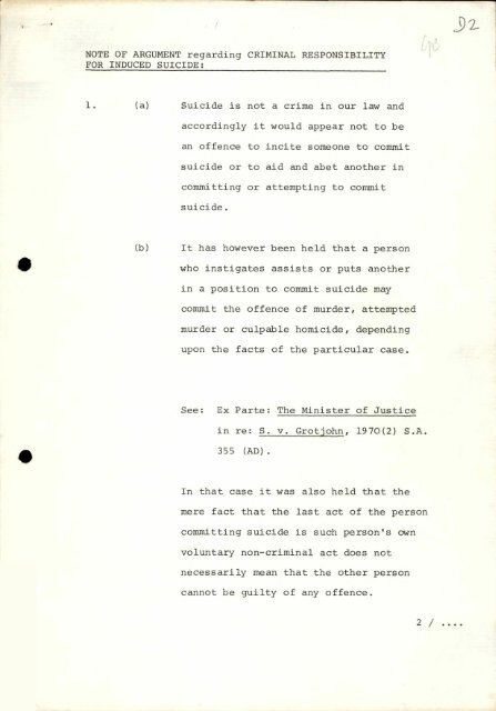 historical position paper