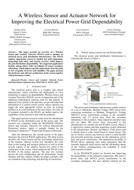 A Wireless Sensor And Actuator Network For Improving The Electrical