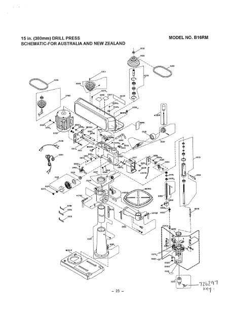 B16RM Exploded Diagram and Parts Listing - Hitachi Power Tools ...
