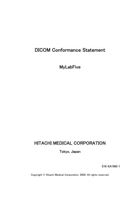 DICOM Conformance Statement