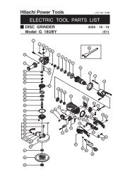 RP30Y Exploded Diagram and Parts Listing - Hitachi Power Tools ...
