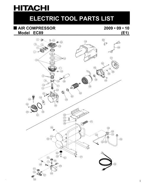 Parts List (PDF) - HITACHI Power Tools