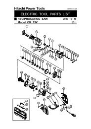 Parts List (PDF) - HITACHI Power Tools