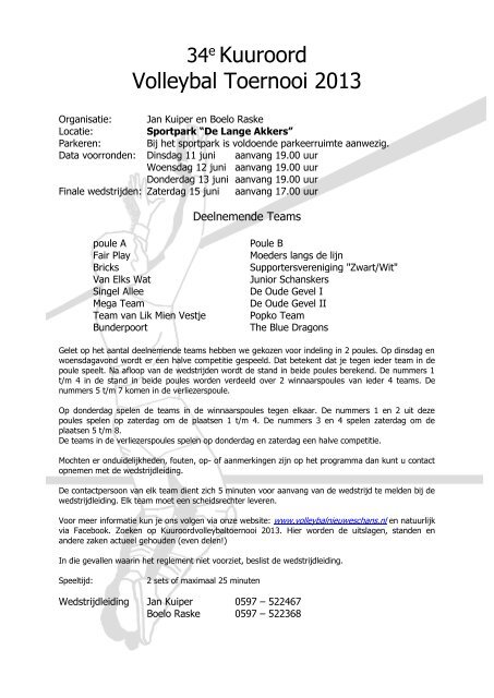 Geachte heer/mevrouw, - RTV HJ Meijer