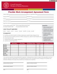 EMPLOYEE Flexible Work Schedule AGREEMENT FORM