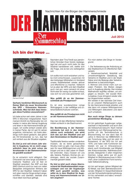 Hammerschlag Juli 2013 (PDF, 1,17 MB) - SPD Hammerschmiede