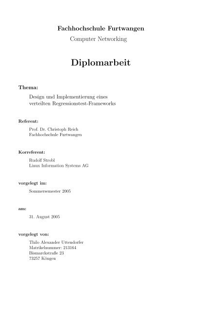 Diplomarbeit