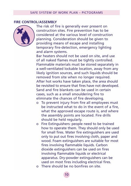 SAFE SYSTEM OF WORK PLAN