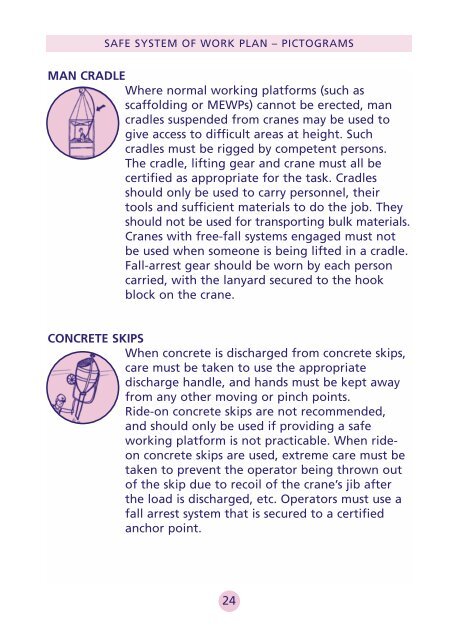 SAFE SYSTEM OF WORK PLAN SAFE SYSTEM OF WORK PLAN