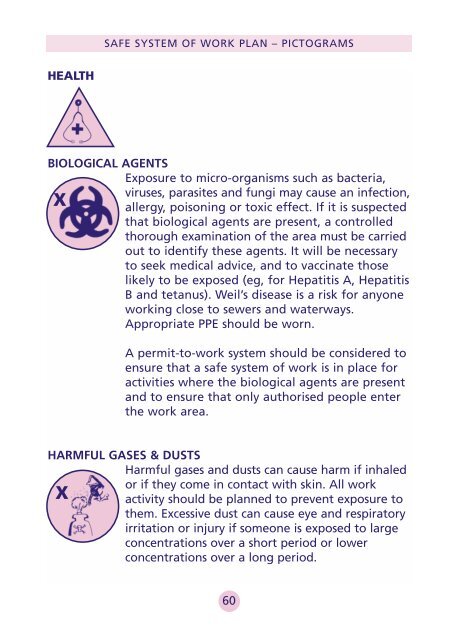 SAFE SYSTEM OF WORK PLAN