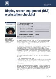 Display Screen workstation self assessment form