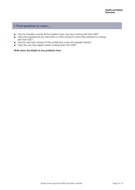 Health and Safety Executi