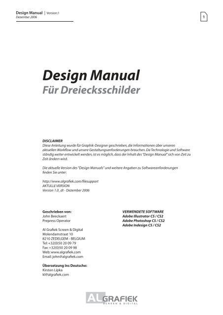 Design Manual - Al Grafiek