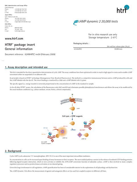 cAMP dynamic 2 20000 tests - Cisbio Bioassays