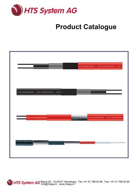Self-Regulating parallel heating tape - HTS System AG