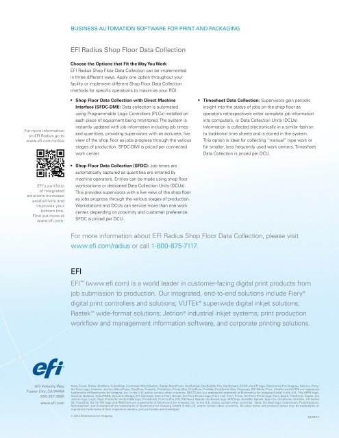 For more information on