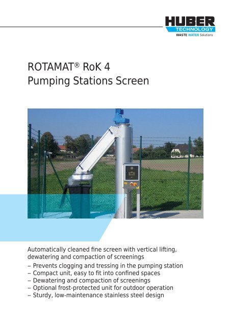 Brochure: ROTAMAT® Pumping Stations Screen RoK 4