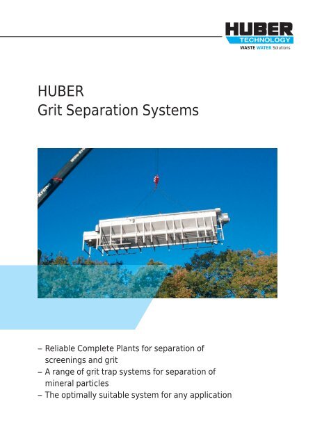 HUBER Grit Separation Systems