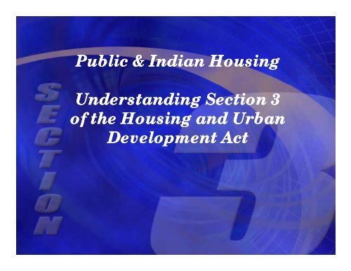 Section 3 History - HUD