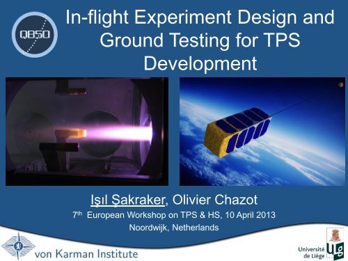 In-flight Experiment Design and Ground Testing for TPS Development