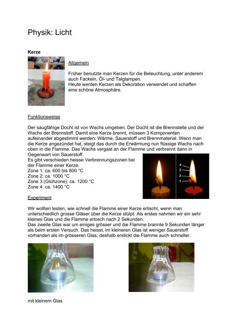 Physik: Licht