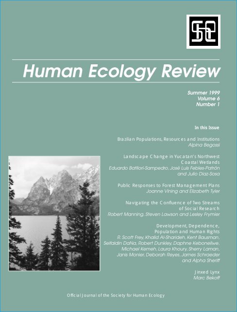 Human Ecology Review
