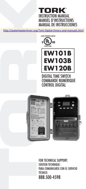 EW101B EW103B EW120B - Water Heater Timers Save Money
