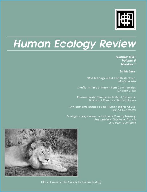 Human Ecology Review