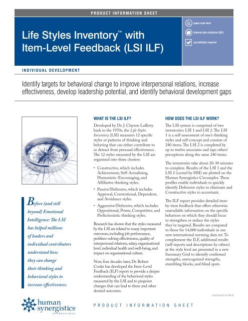 LSI ILF - Human Synergistics