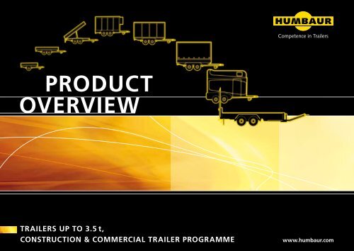 OVERVIEW PRODUCT - Humbaur
