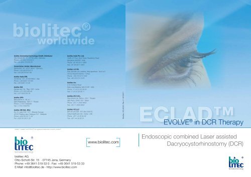 worldwide - biolitec AG