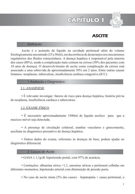 Ascite Da Cavidade Peritoneal