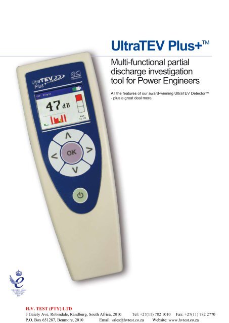 UltraTEV Plus+TM - HVTEST South Africa