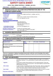 Urine Microscopy fact sheet - Hycor Biomedical