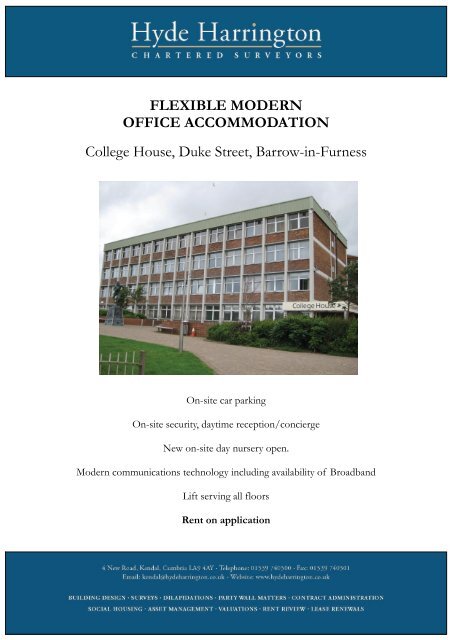 Barrow - College House - Hyde Harrington