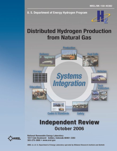 Distributed Hydrogen Production from Natural Gas - DOE Hydrogen ...