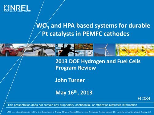WO3 and HPA Based Systems for Durable Pt Catalysts in PEMFC ...