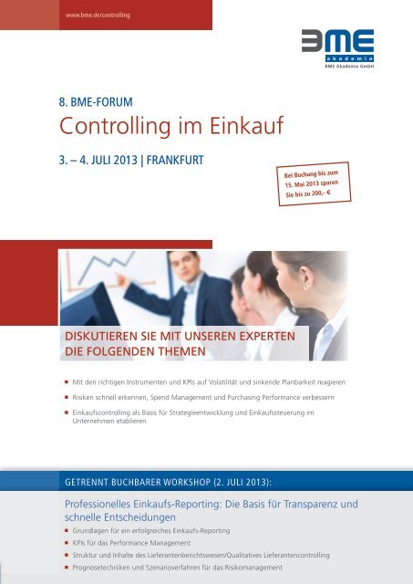 Controlling im einkauf - BME