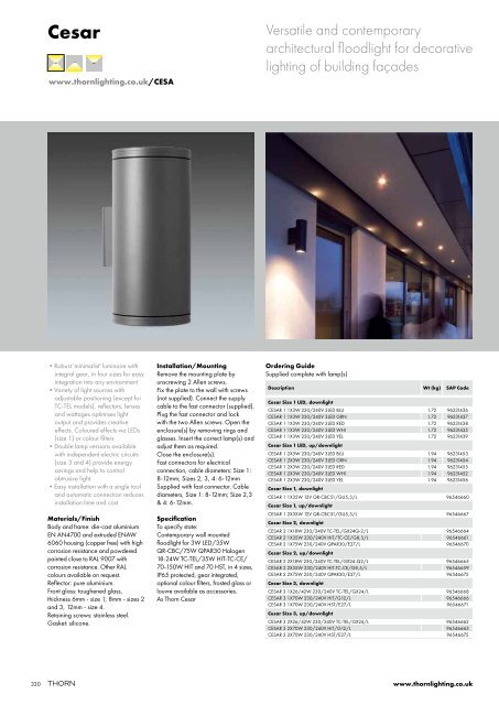 Cesar www.thornlighting.c