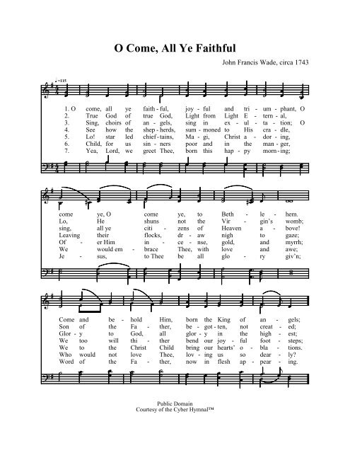 O Come, All Ye Faithful - Hymn Time