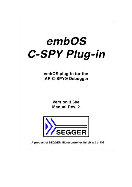 embOS plug-in for IAR Embedded Workbench. - IAR Systems