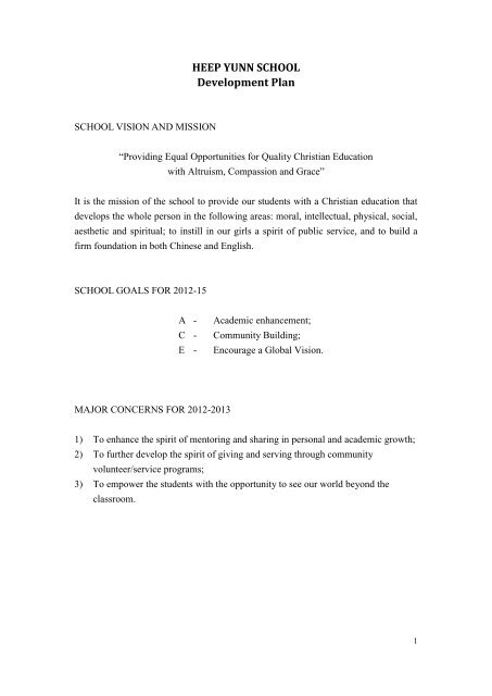 Development Plan3.pdf - Heep Yunn School