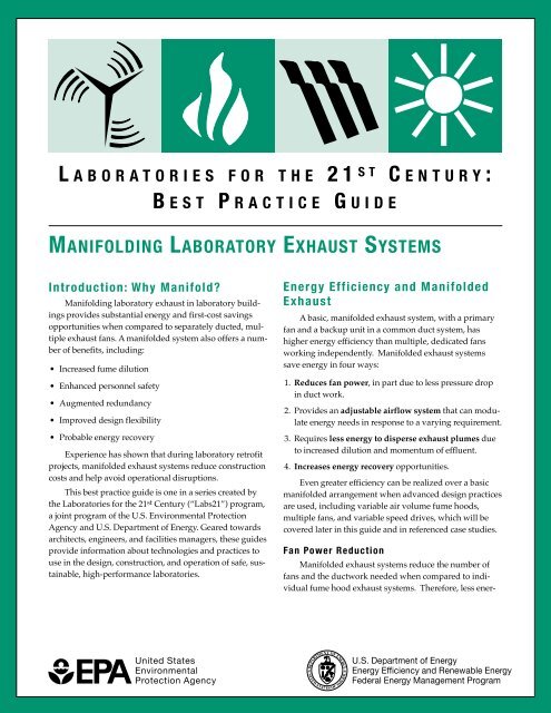 MANIFOLDING LABORATORY EXHAUST SYSTEMS - I2SL