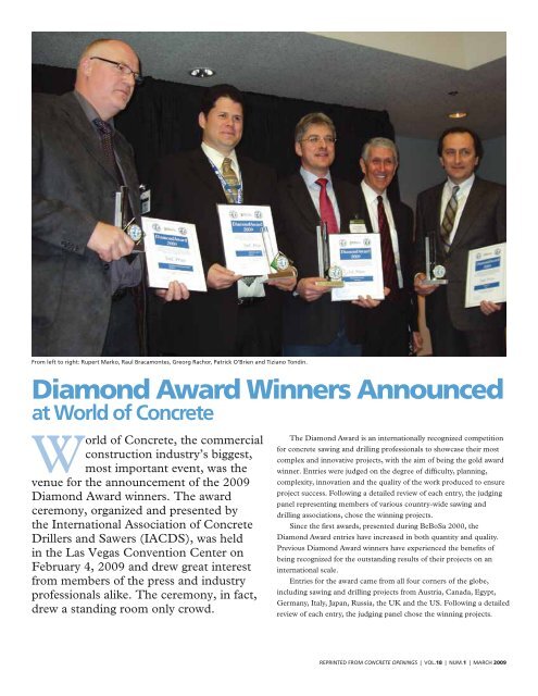Diamond Award Winners Announced - International Association of ...