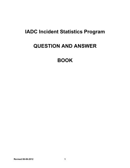 IADC ISP Question & Answer Book