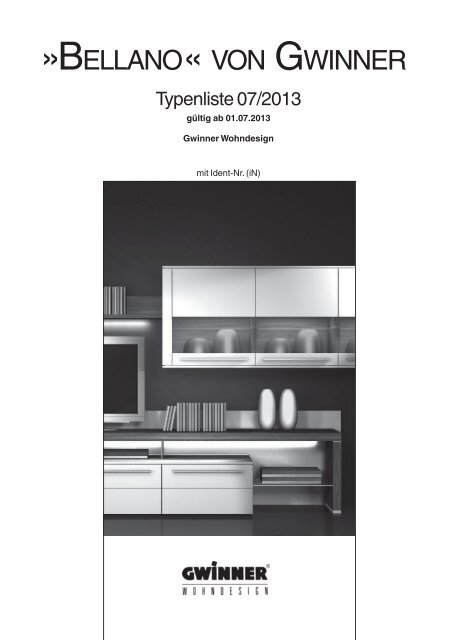 Typenliste download - Gwinner