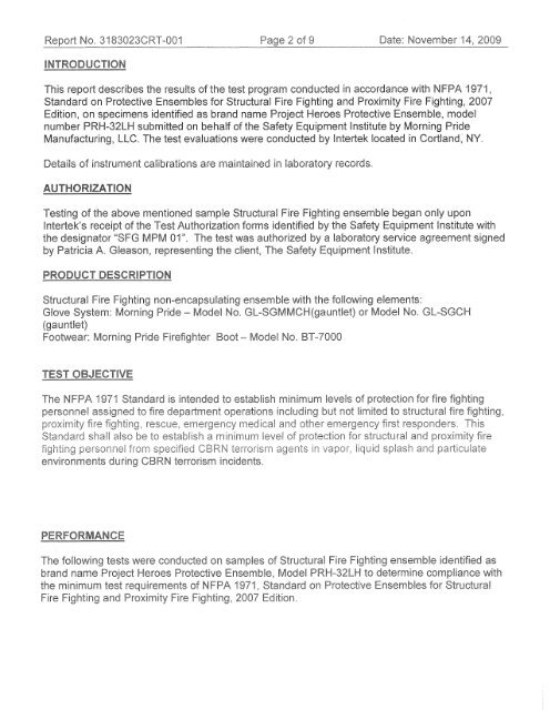 Next Generation Structural Fire Fighting PPE with Chemical ... - IAFF