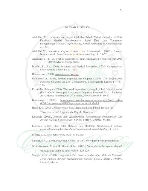 DAFTAR PUSTAKA Abdullah, M., Hadiyawarman ... - Digilib UNIMED